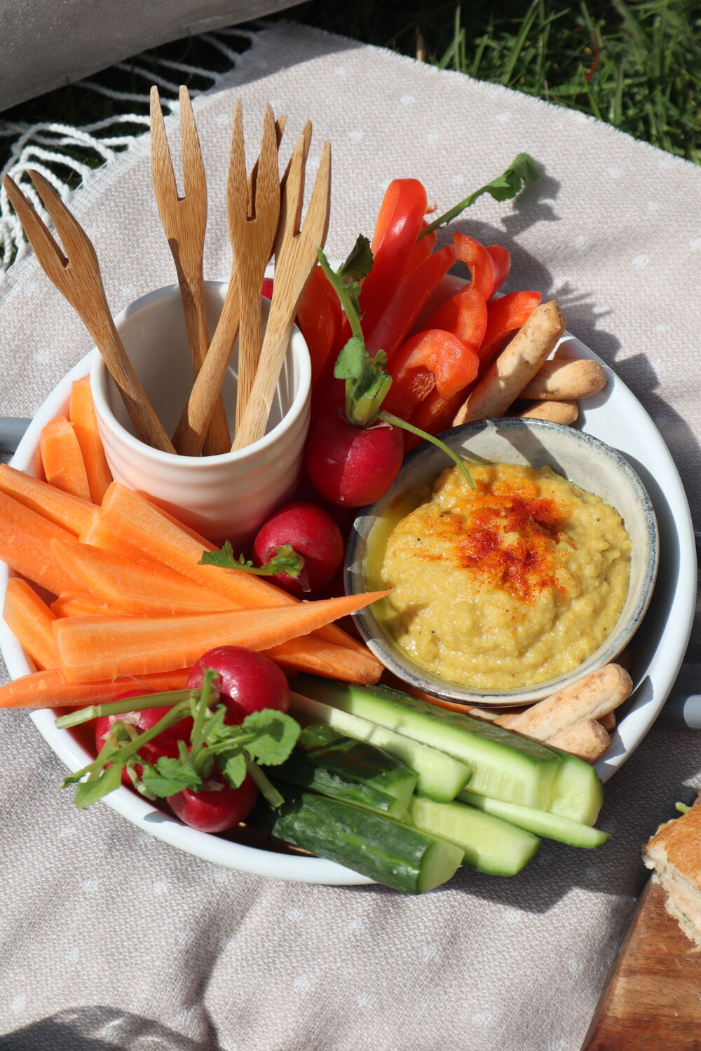 Rauwkost met Hummusdip