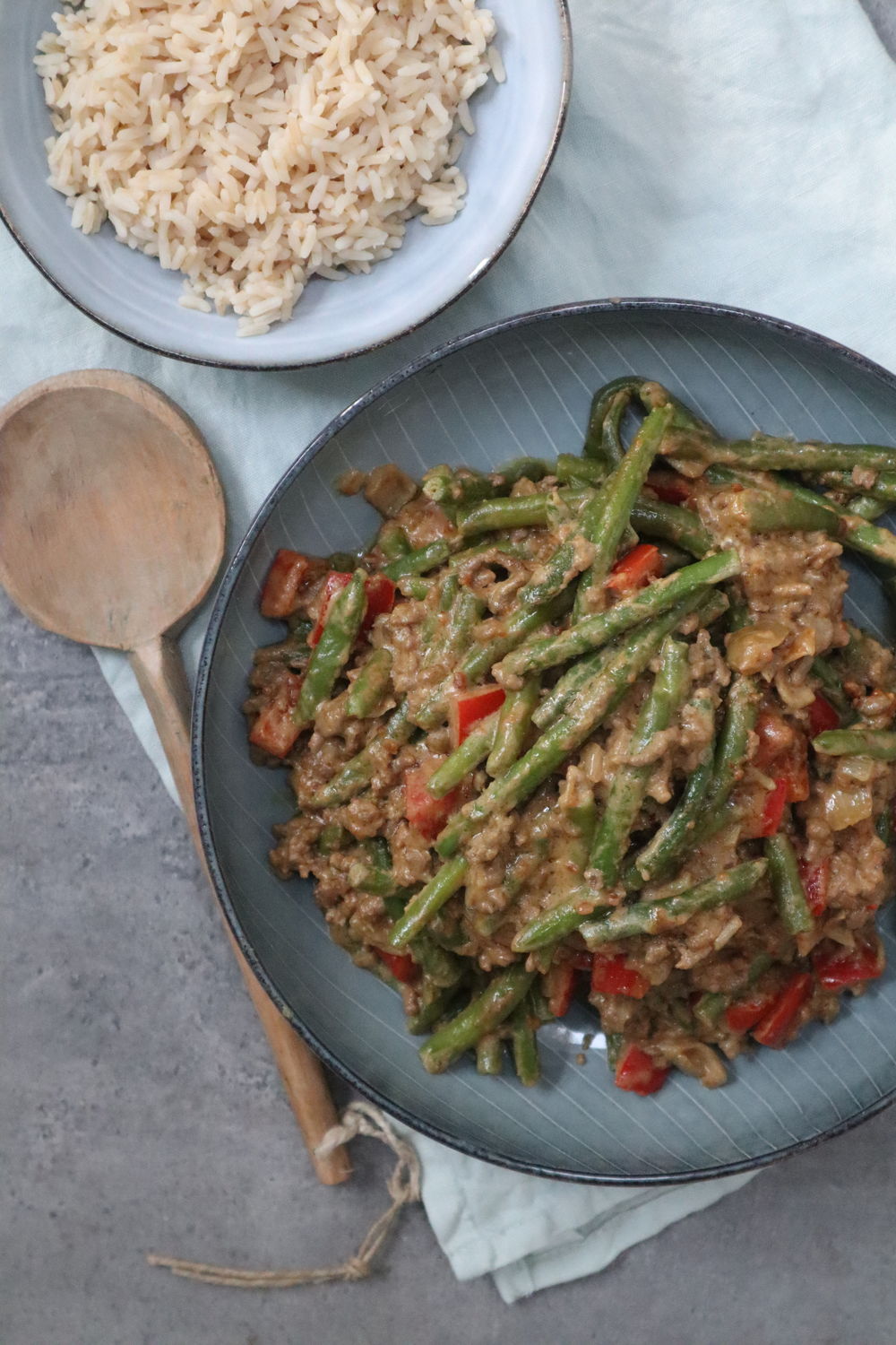 Dagschotel Sperziebonen satésaus met gehakt #zonder pakjes en zakjes!